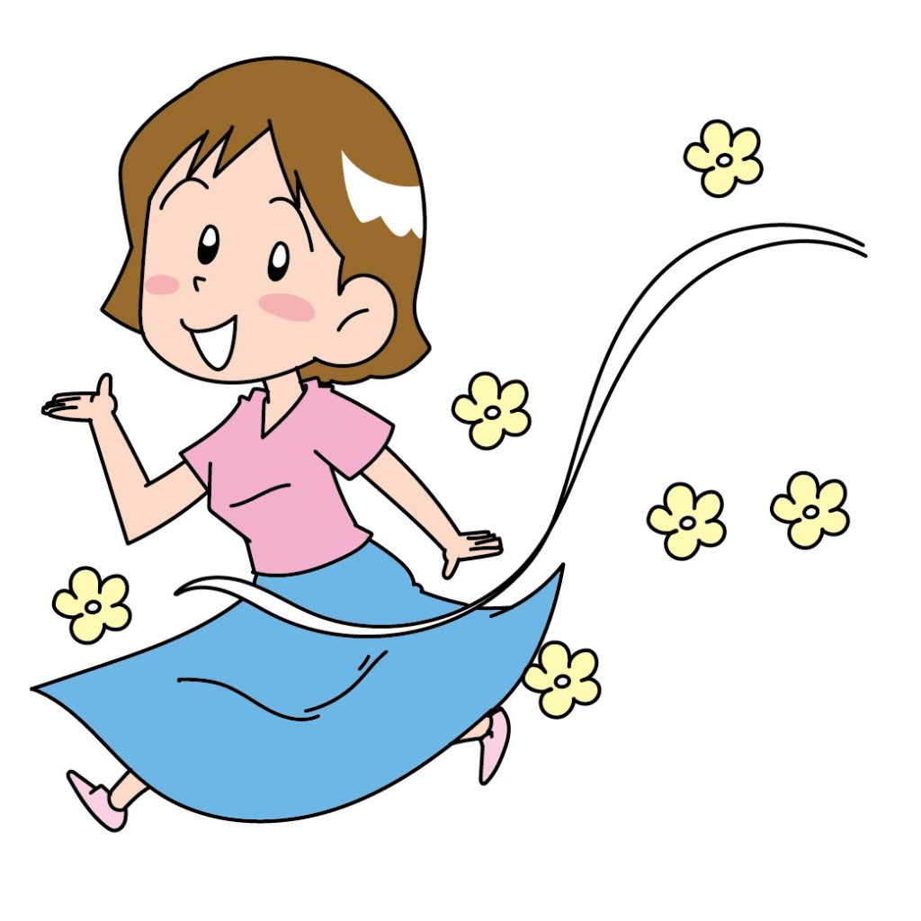 イイ香りをまとう女性 – 無料イラスト素材ならイラストック